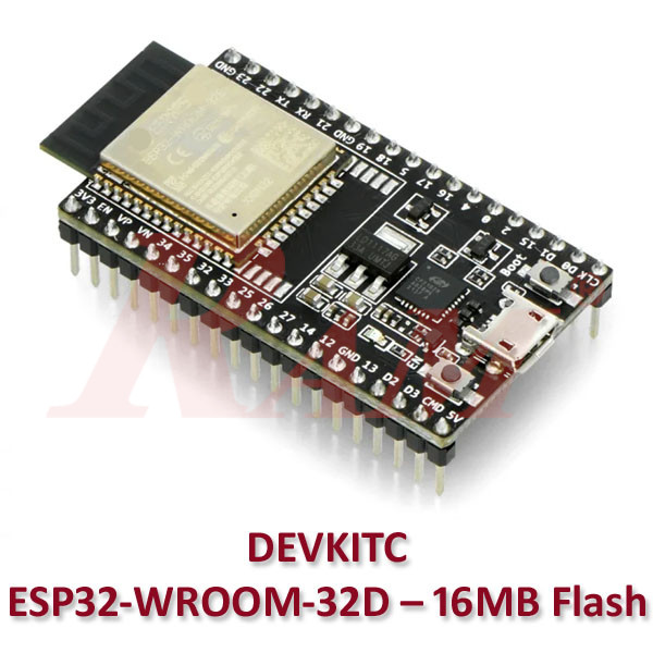 ESP32-DEVKITC Development Board (ESP32-WROOM-32D – 16MB Flash) | RAM ...
